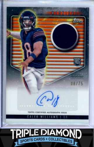 2024 Topps Midnight Caleb Williams Rookie Patch Autograph Auto #08/75 ...
