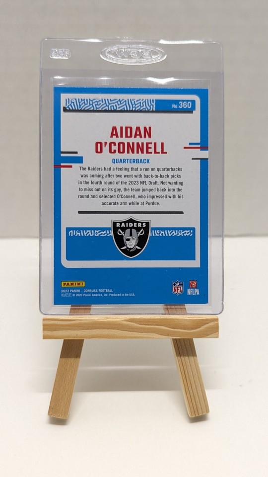 2023 Panini Donruss, Aidan O'Connell #360, Rookie Card RC, Rated Rookie | eBay