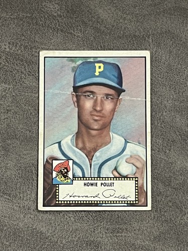 1952 Topps Howard Howie Pollet #63 VG (crease) Pittsburgh Pirates ...