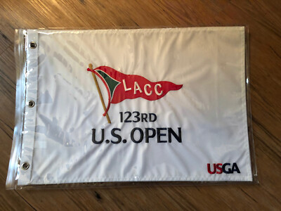 2023 US Open GOLF FLAG FROM LACC..EMBROIDERED AND OFFICIAL MERCHANDISE ...