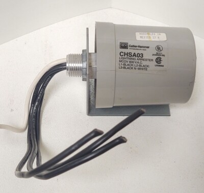 🔥Cutler-Hammer CHSA03 Lightning Arrester 600VAC Surge Protector | eBay