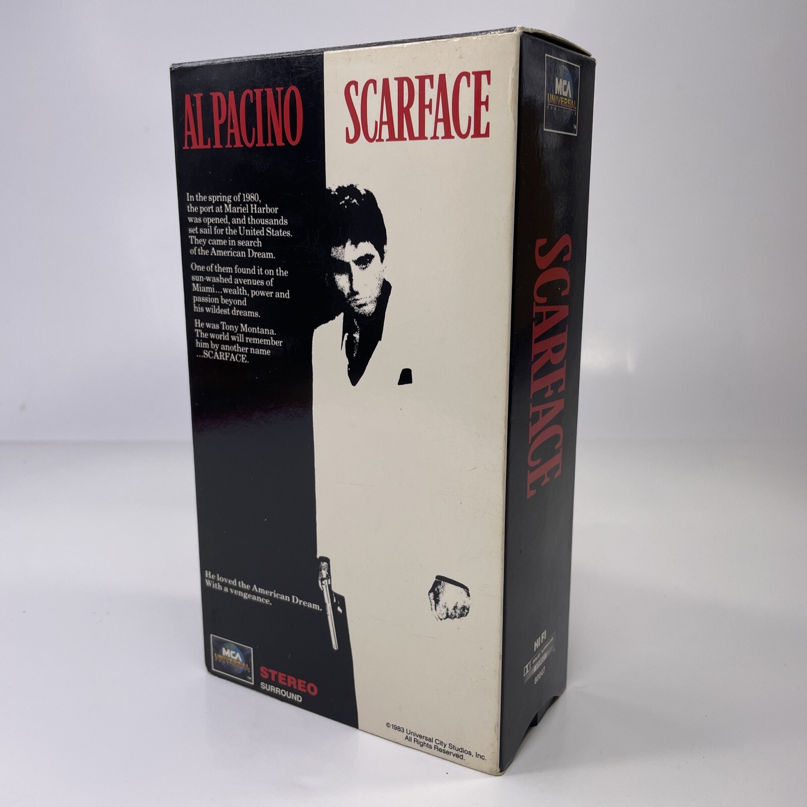 Scarface, 1983 (DOUBLE VHS, 1990) Al Pacino, Say Hello To My Little ...