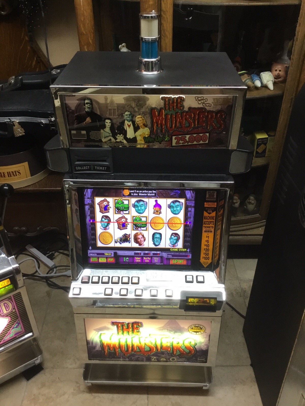 Rare IGT The Munsters Slot Machine Multi Denomination. | eBay