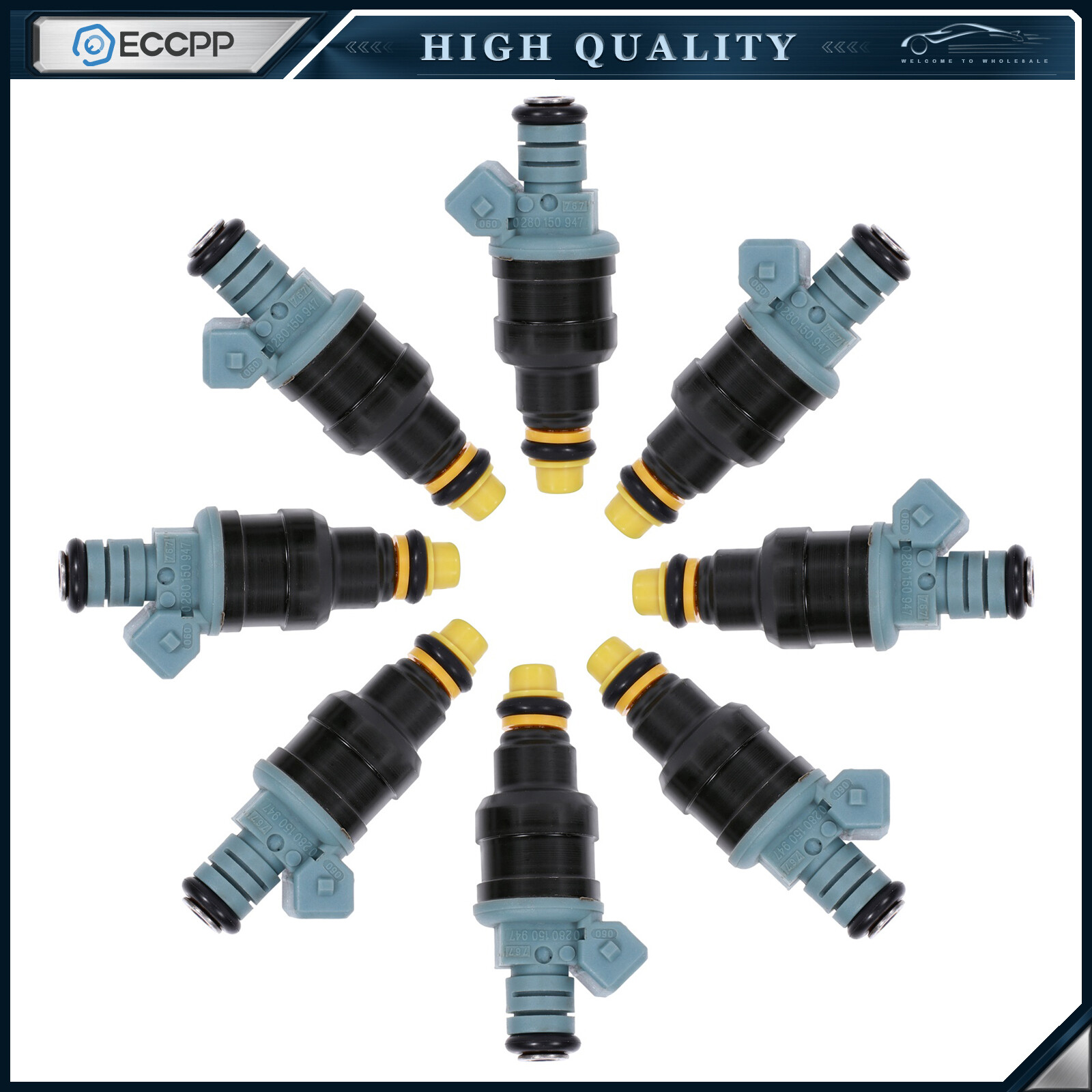 8x Fuel Injectors For Ford Mustang 5.0L 1993-1995 0280150947 High ...