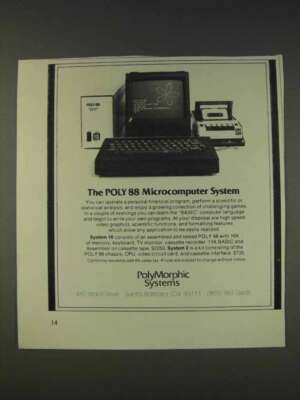 1977 PolyMorphic Poly 88 Microcomputer System Ad | eBay