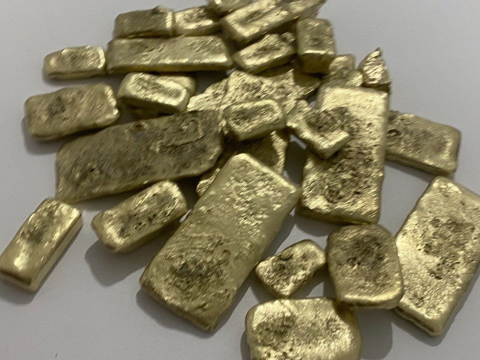 500 Grams Scrap Gold Bar For Gold Recovery Melted Different Computer ...