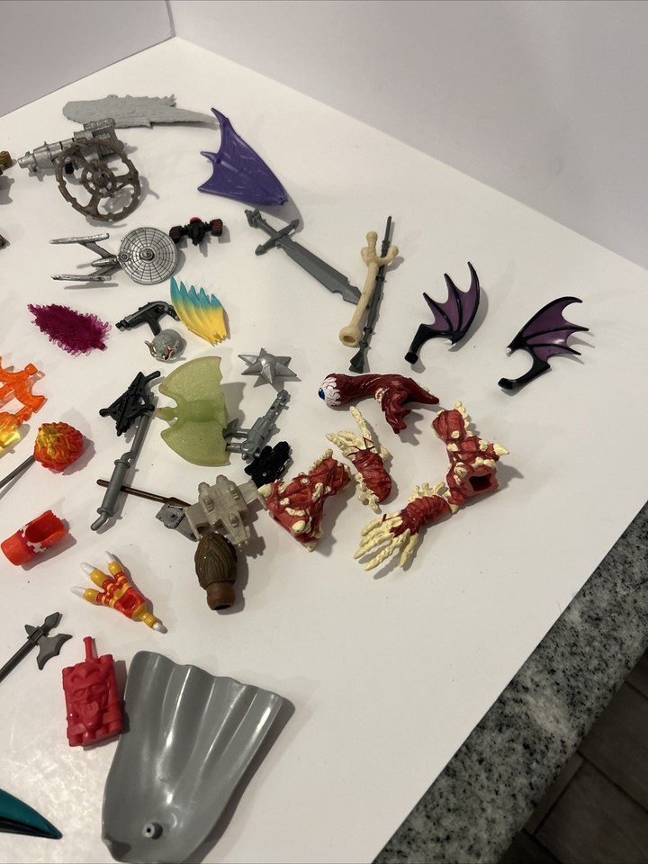 Vintage 1990’s Mixed Accessories & Action Figure Parts Marvel, Gi Joe ...
