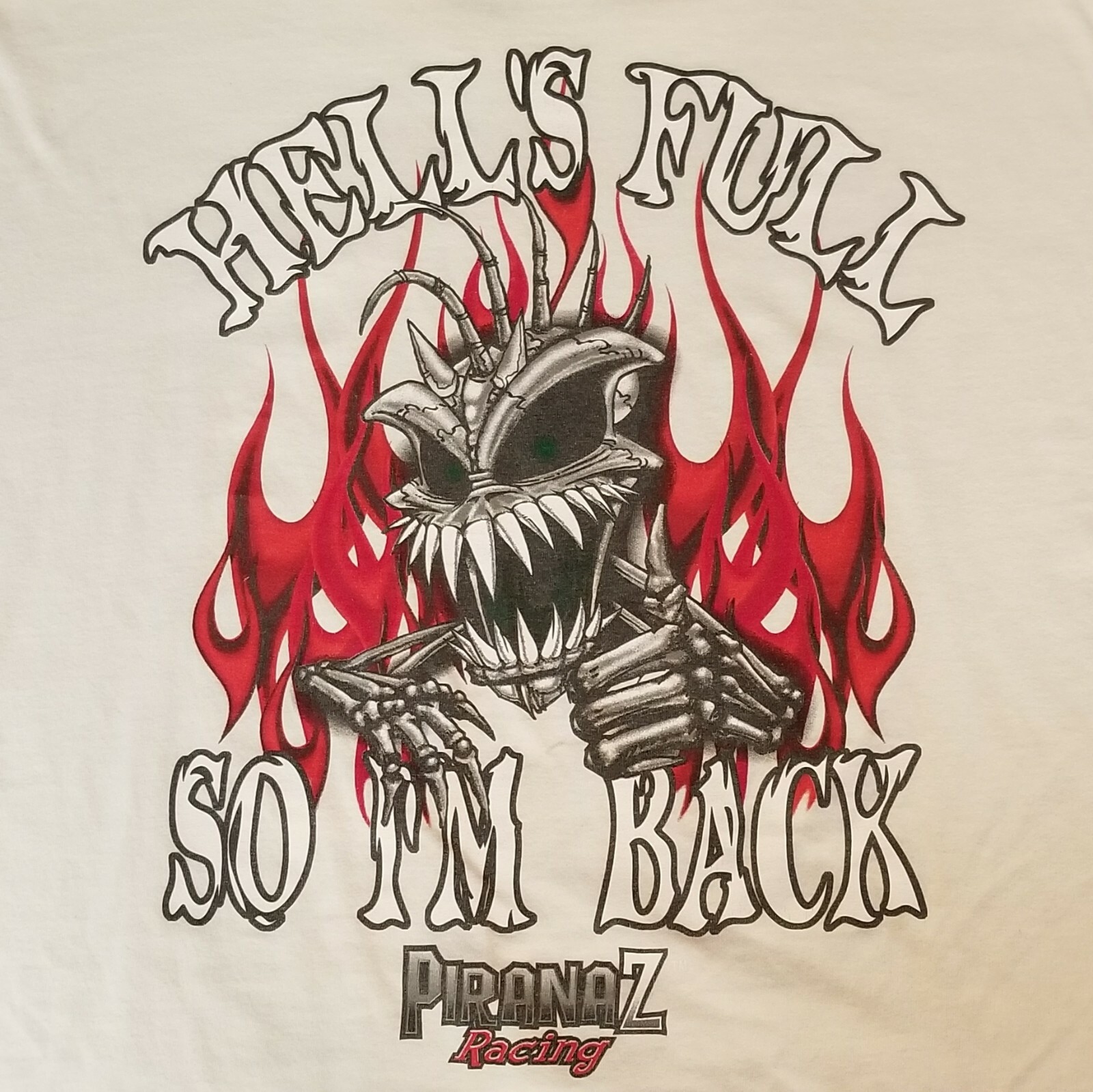 Erica Enders Signed Pirana Z Racing T Shirt Mens 2XL - Gem