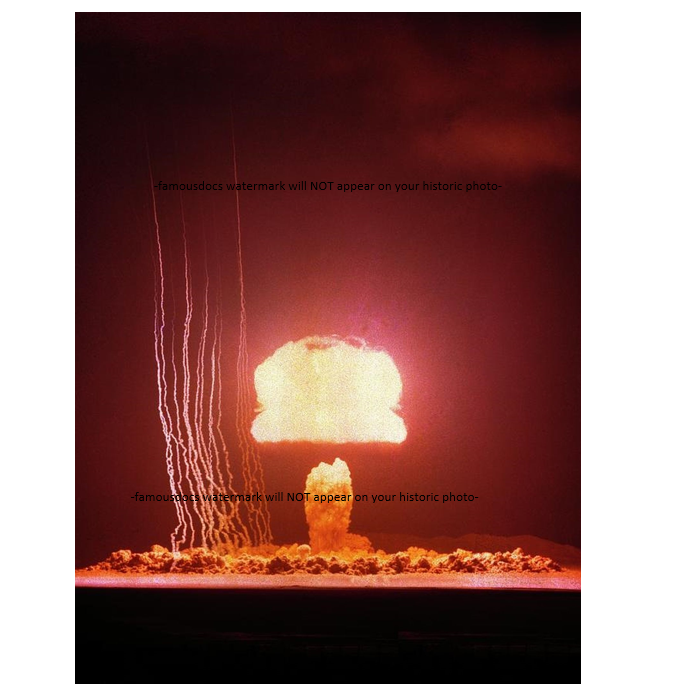 Air-Dropped Nuclear Bomb Climax PHOTO Atomic Nuclear Bomb Weapon Blast ...