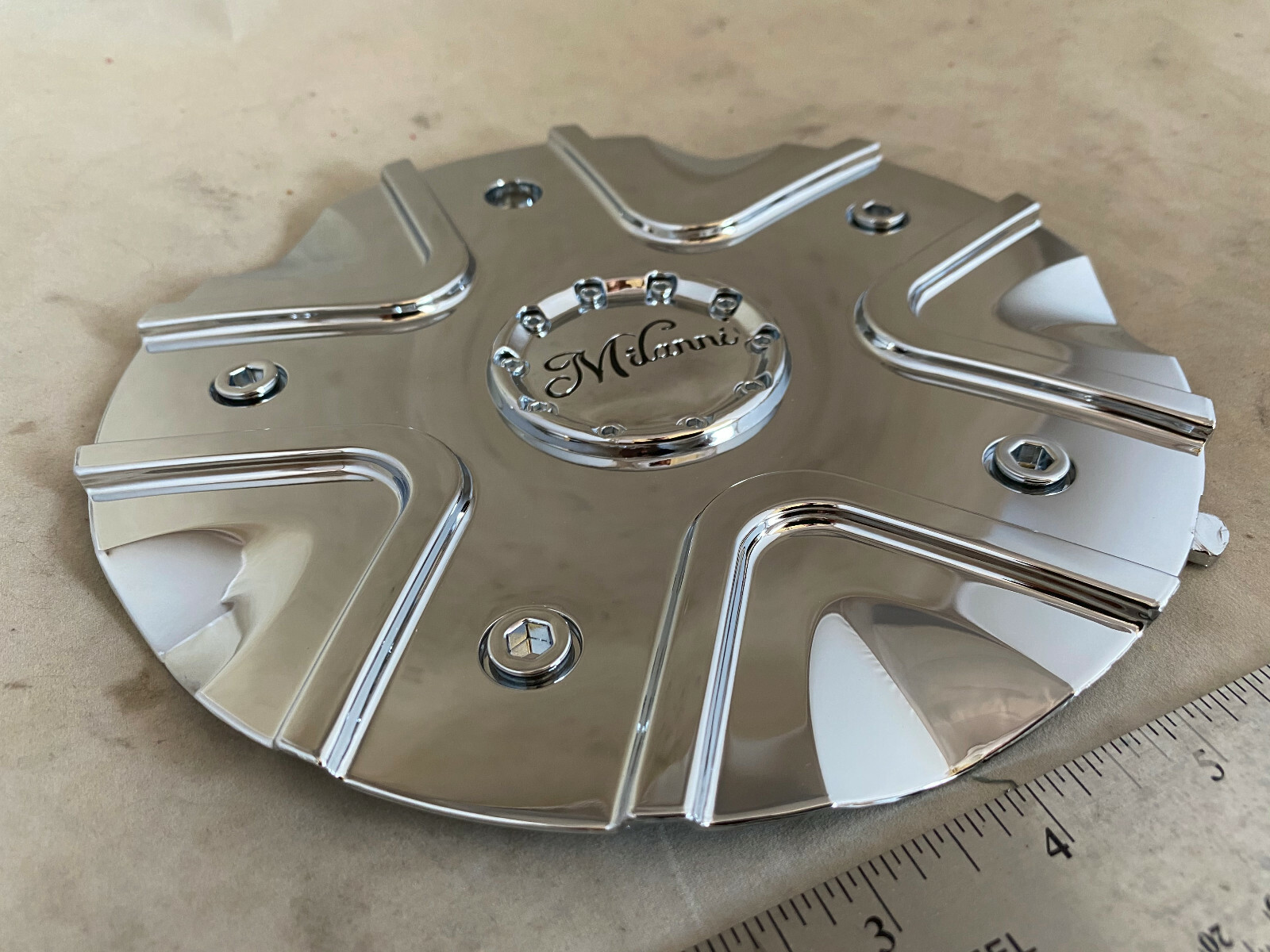 NEW MILANNI 458 Wheel 28" Rim Chrome Hub Cover Hubcap Center Cap C458 ...