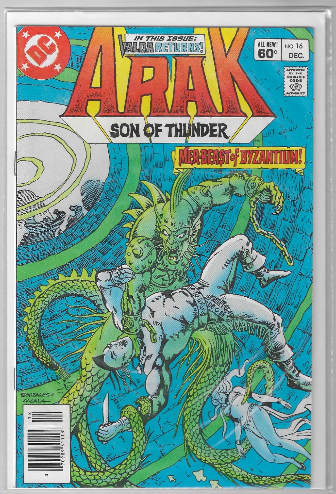 Arak #16 Son Of Thunder DC Comics 1982 Newsstand Colon Reader Copy | eBay