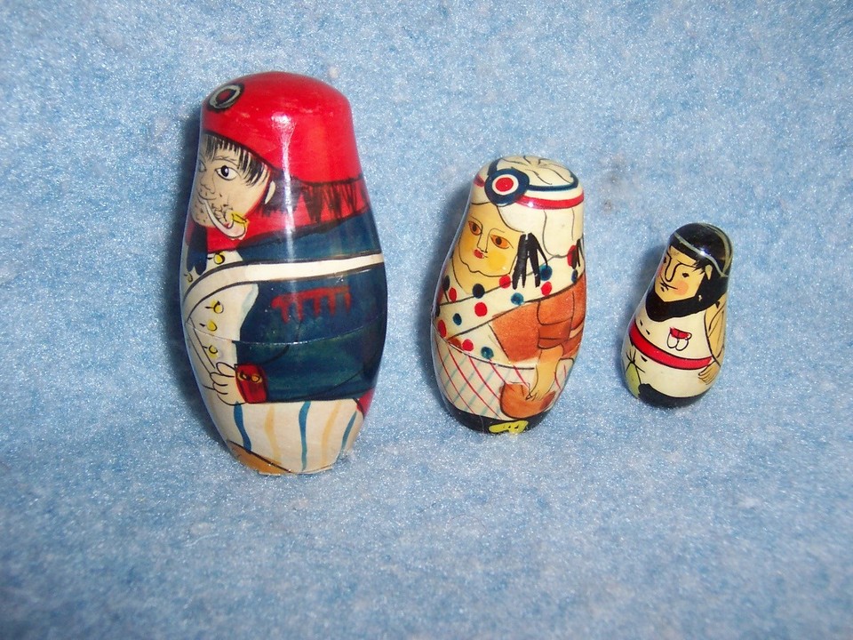 Matryoshka Nesting Dolls- Soldiers 3 pcs, 3in | eBay