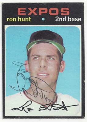 RON HUNT Montreal Expos 1971 Topps #578 Signed Card | eBay