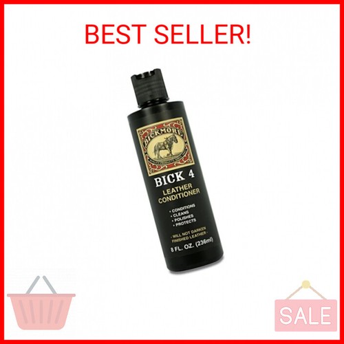 Bick 4 Leather Conditioner and Leather Cleaner 8 oz - Will Not Darken ...
