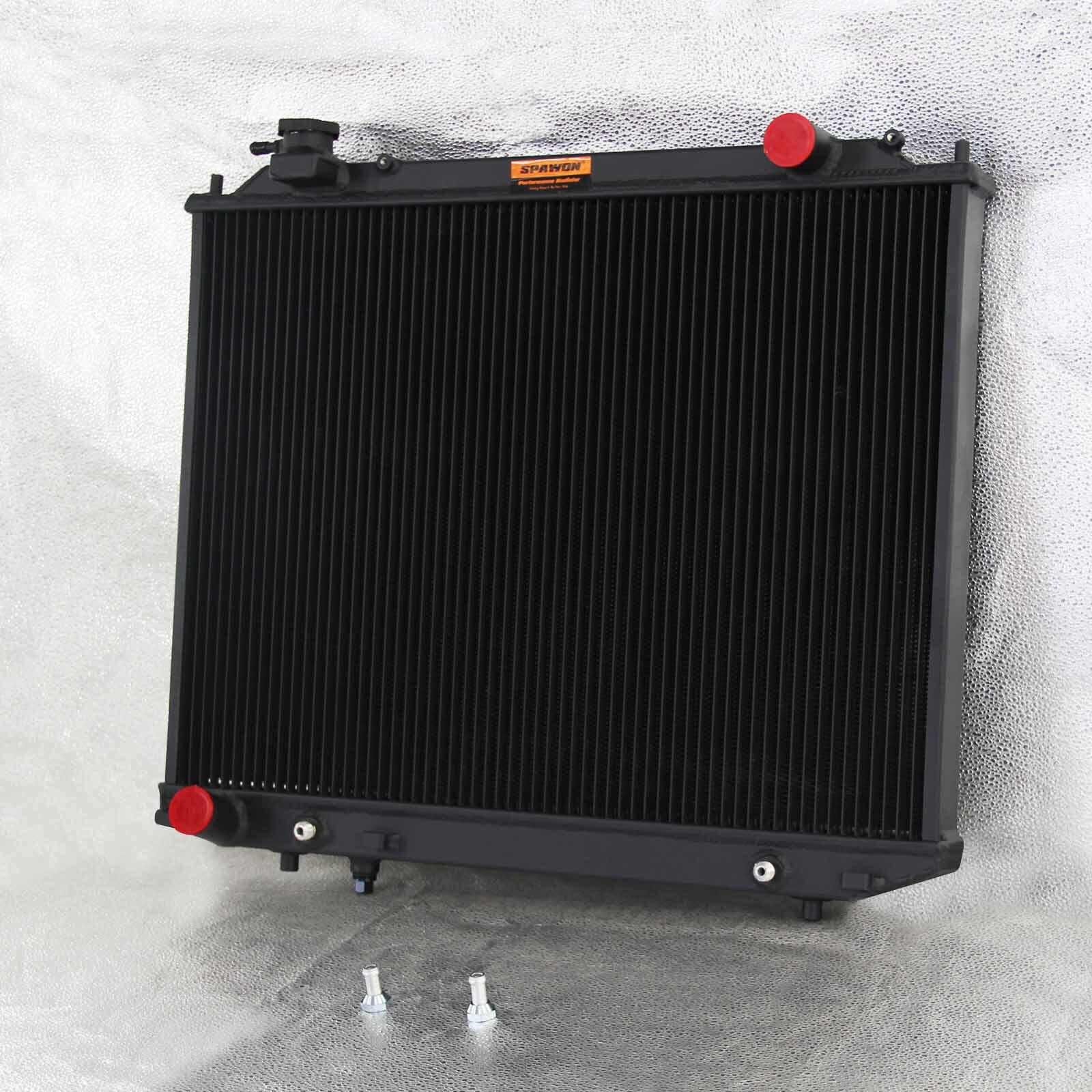 3Row SPAWON Black Radiator Fit 96-11 Mazda Bravo BT50 B2500 Ford ...