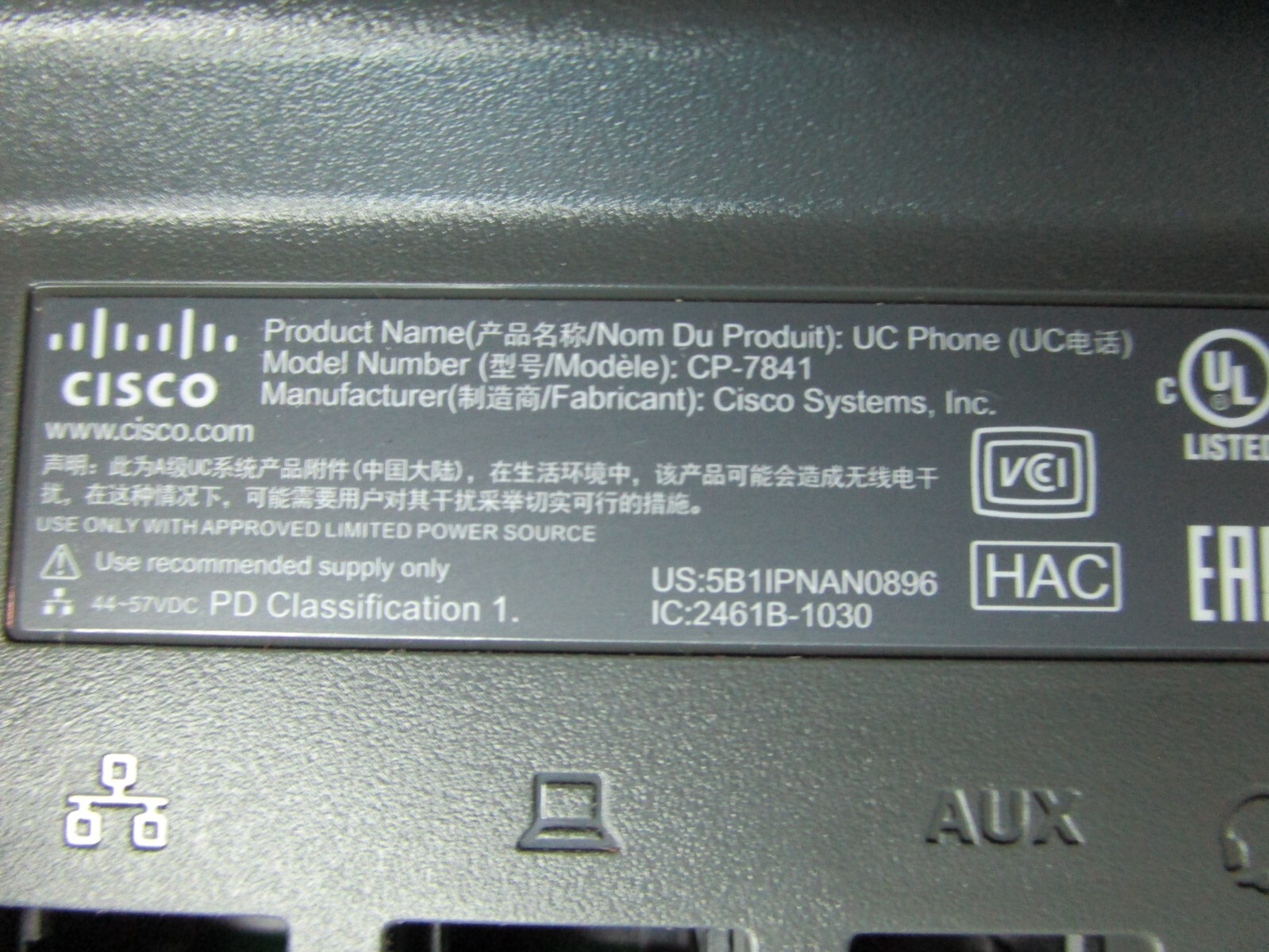 *Lot Of 5* Cisco CP-7841 IP Phone VoIP Display Phone with Stand | eBay
