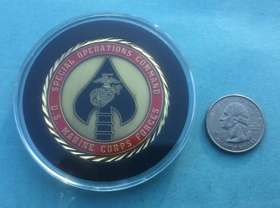 US MARINE CORPS CHALLENGE COIN MARINE SPECIAL OPERATIONS (MARSOC ...