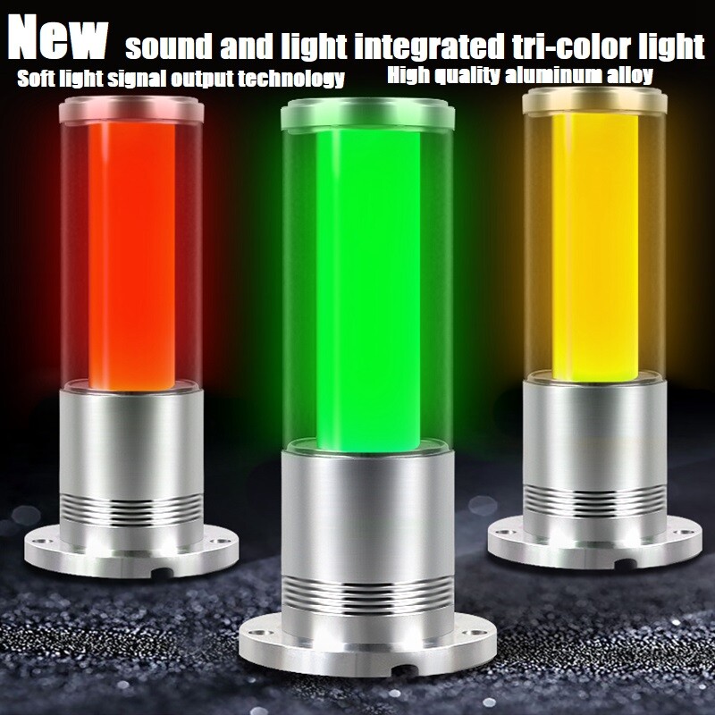 Machine tool Tri-color light alarm LED aluminum alloy sound light with ...