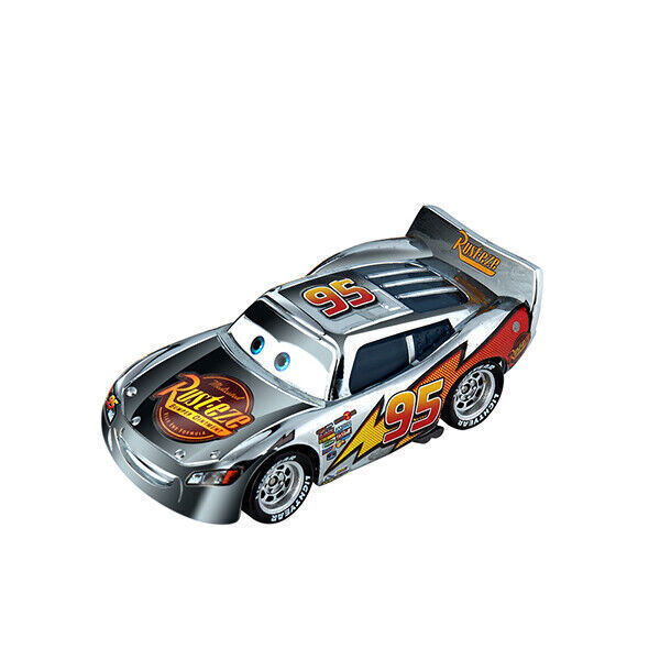 Disney Pixar Cars Silver Lightning McQueen 1:55 Diecast Model Toy Car ...