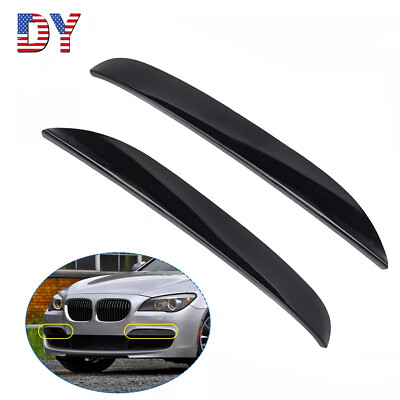 LH+RH Front Bumper Moulding Trims for BMW 7 Series F01 F02 2009-2015 M ...