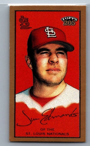 JIM EDMONDS 2003 Topps 205 Polar Bear MINI Baseball Card #11 St. Louis ...