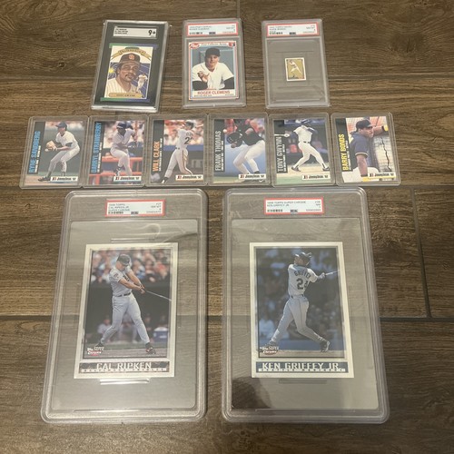 Lot of 5 Graded Baseball Cards & 6 Rare 1992 Jimmy Dean Baseball Cards ...