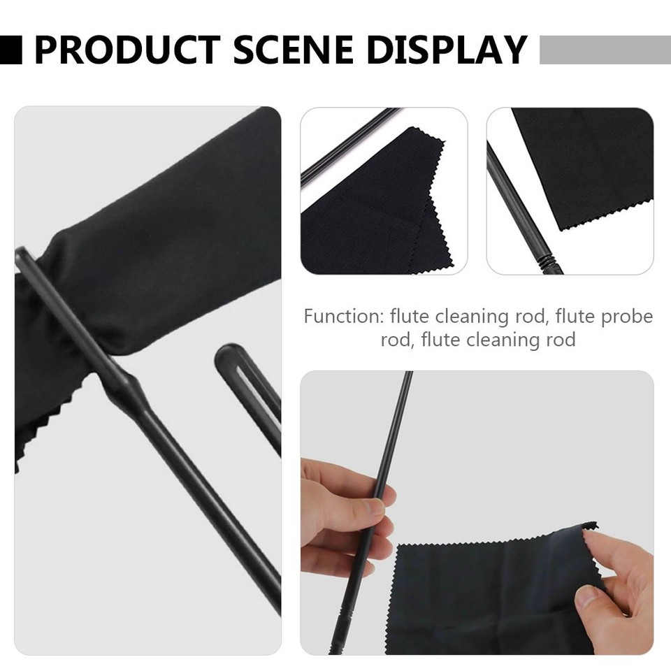 Saxophone Maintenance Cloth Instrument Cleaning Stick Flute Accessory ...