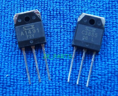 5pairs(10PCS) 2SA1491 & 2SC3855 SANKEN Transistor A1491 & C3855 High ...