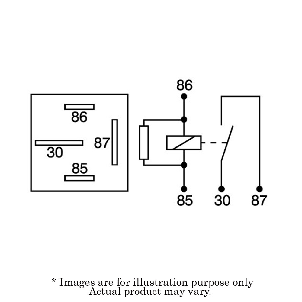 New NARVA 12V Mini Silver Normally Open 40A 4 Pin Relay With Resistor ...