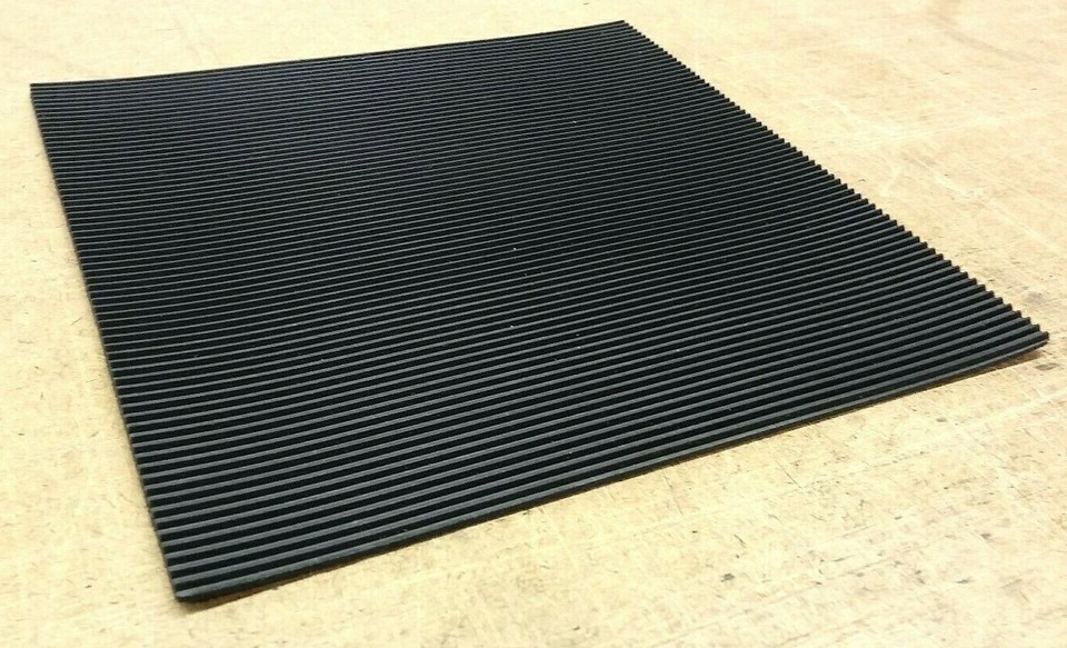 Rubber Sheet 1/8" Thk x 12" x 36" Tool Drawer Liner V-Rib Corrugated ...