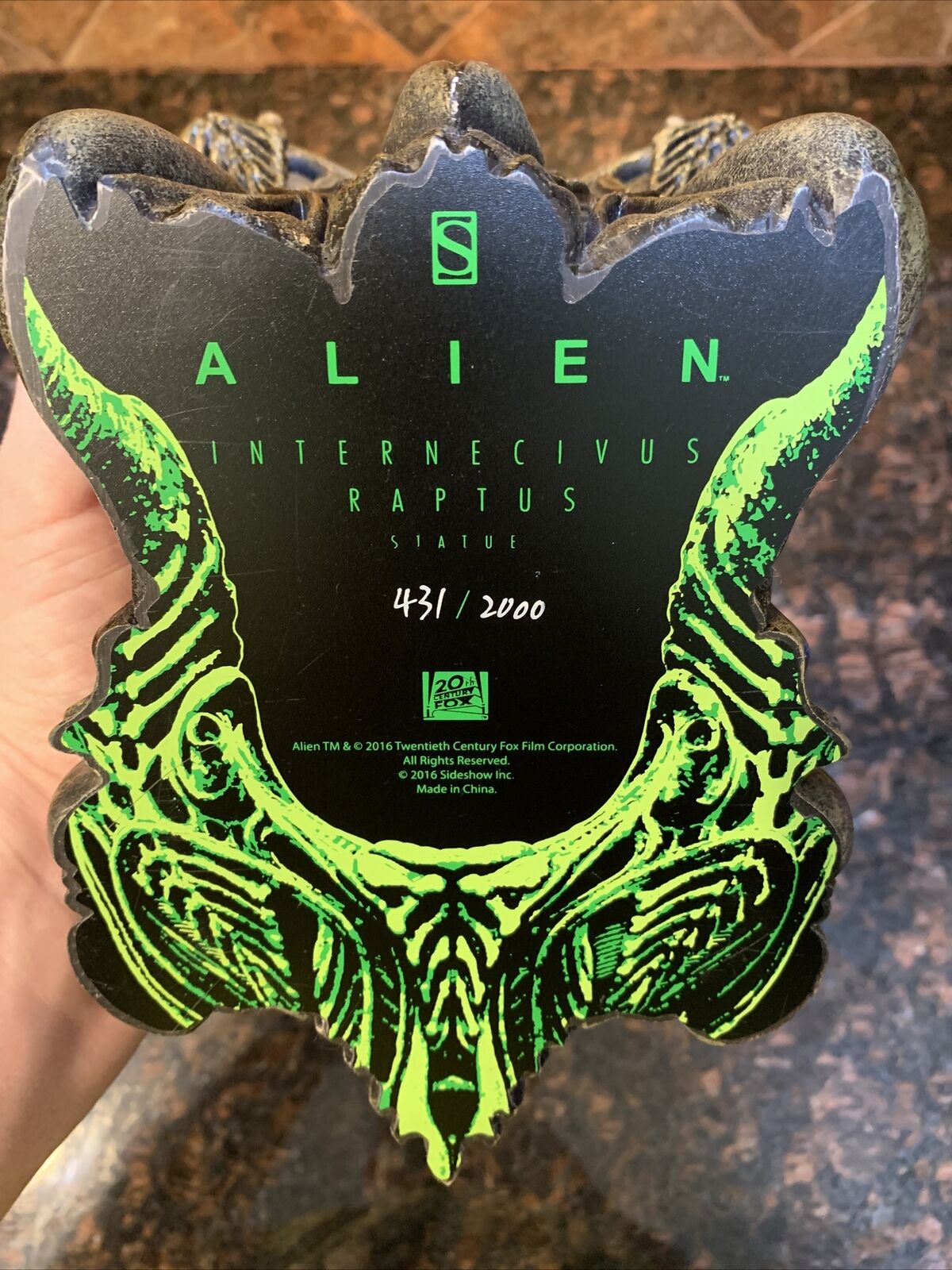 Sideshow Alien Internecivus Raptus Statue Limited Production #431/2000 ...