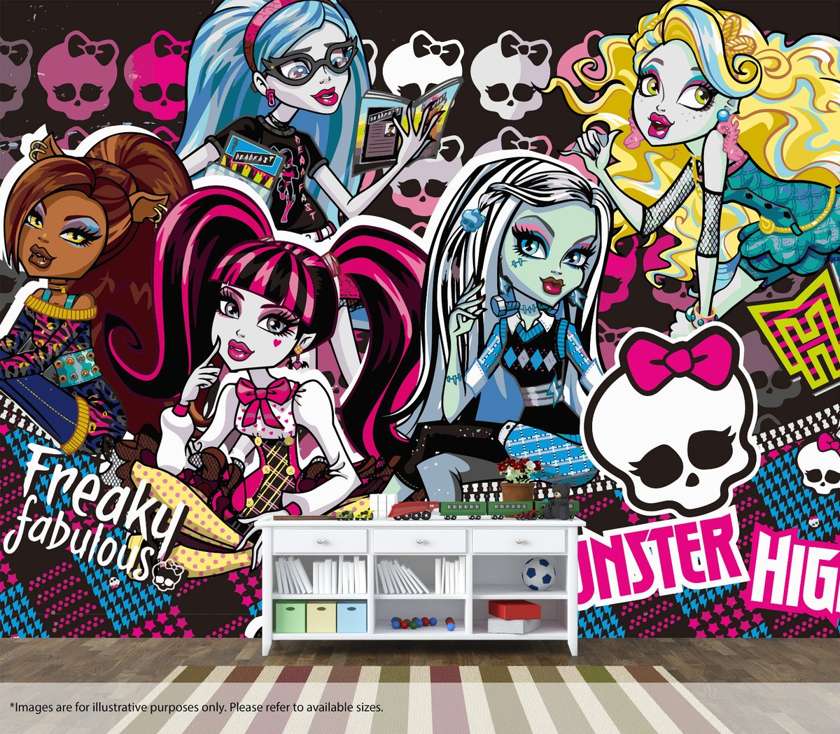 Monster High Wall Stencils