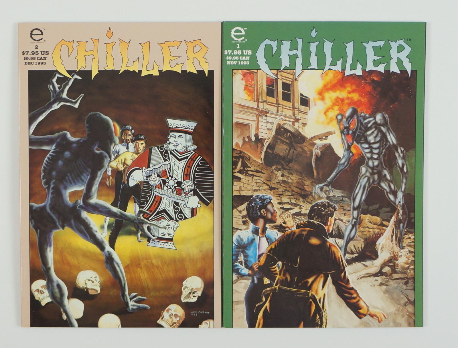 Chiller #1-2 VF/NM complete series Epic Comics James Hudnall John ...