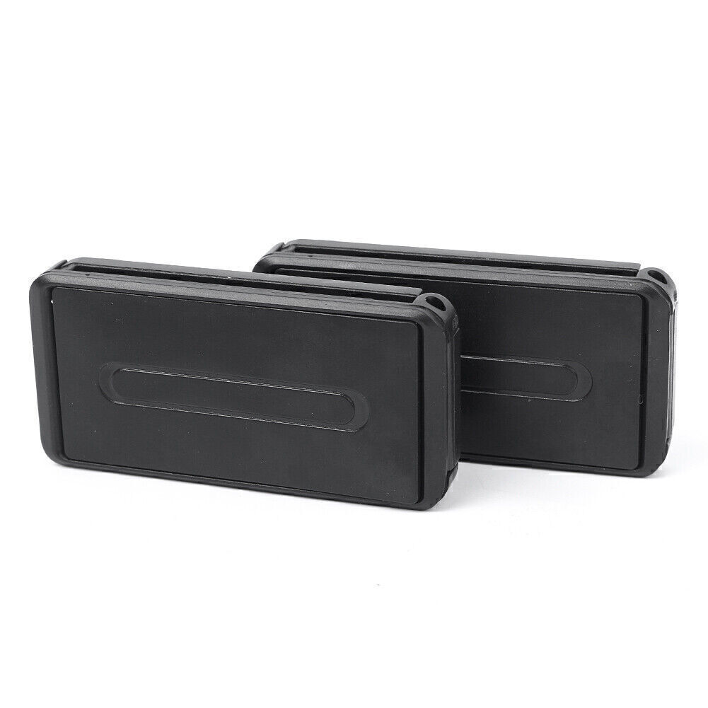 2* 6.5x3.3x1cm Black Shoulder Tension Adjuster Strap Clamp Car Seat ...