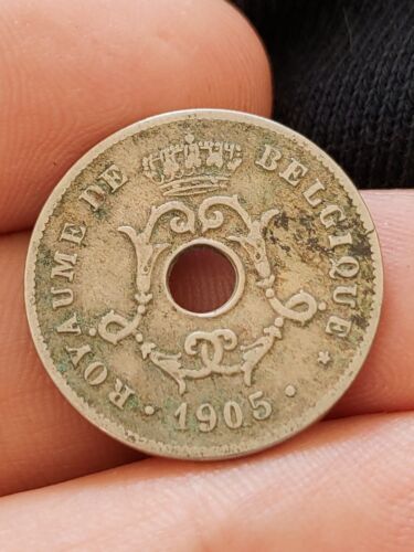 BELGIUM 10 Centimes Léopold II French text CES 1905 4g ⌀22mm free UK ...