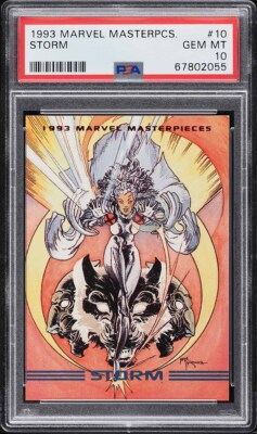 1993 Marvel Masterpieces Card # 10 Storm PSA 10 GEM MINT | eBay