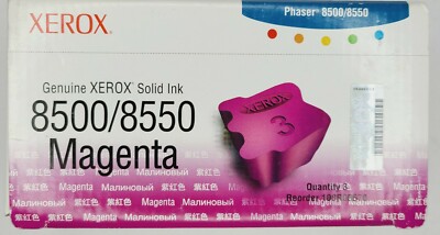 Xerox Phaser 8500/8550 Magenta Solid Ink 108R00670 (Qty 3-Pack) /OEM ...