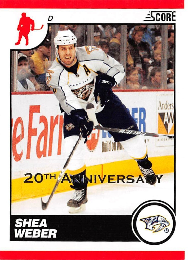 Shea Weber 2010 Score #285 French Back Price Guide - Sports Card Investor