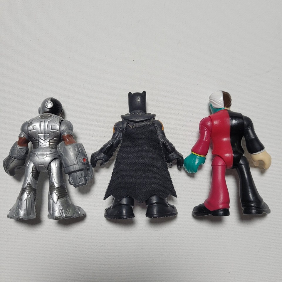 Imaginext DC Super Friends LOT OF 3 Cyborg, Batman, Two Face 3" | eBay