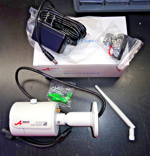 New - Anran AR-36DH WiFi Bullet Camera w/ NIght Vision & Power Supply ...