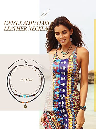 9 Pieces Bohemian Vintage Dangle Earrings Set Boho Retro Rhinestone ...