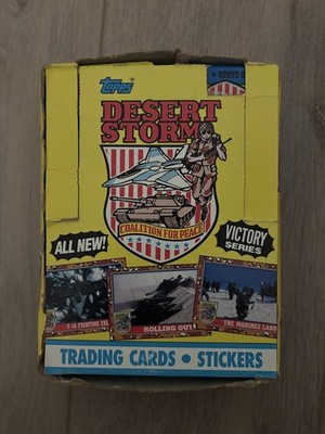 1991 Topps Desert Storm Victory Series Wax Box Unopened Packs | eBay