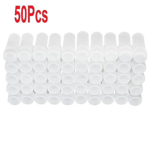 50Pcs 5g Volume Plastic Sample Bottle 5ML Small Bottle Vial Storage ...