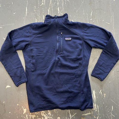 Patagonia R1 Polartec Grid Half-Zip Fleece Pullover Navy Size Large ...