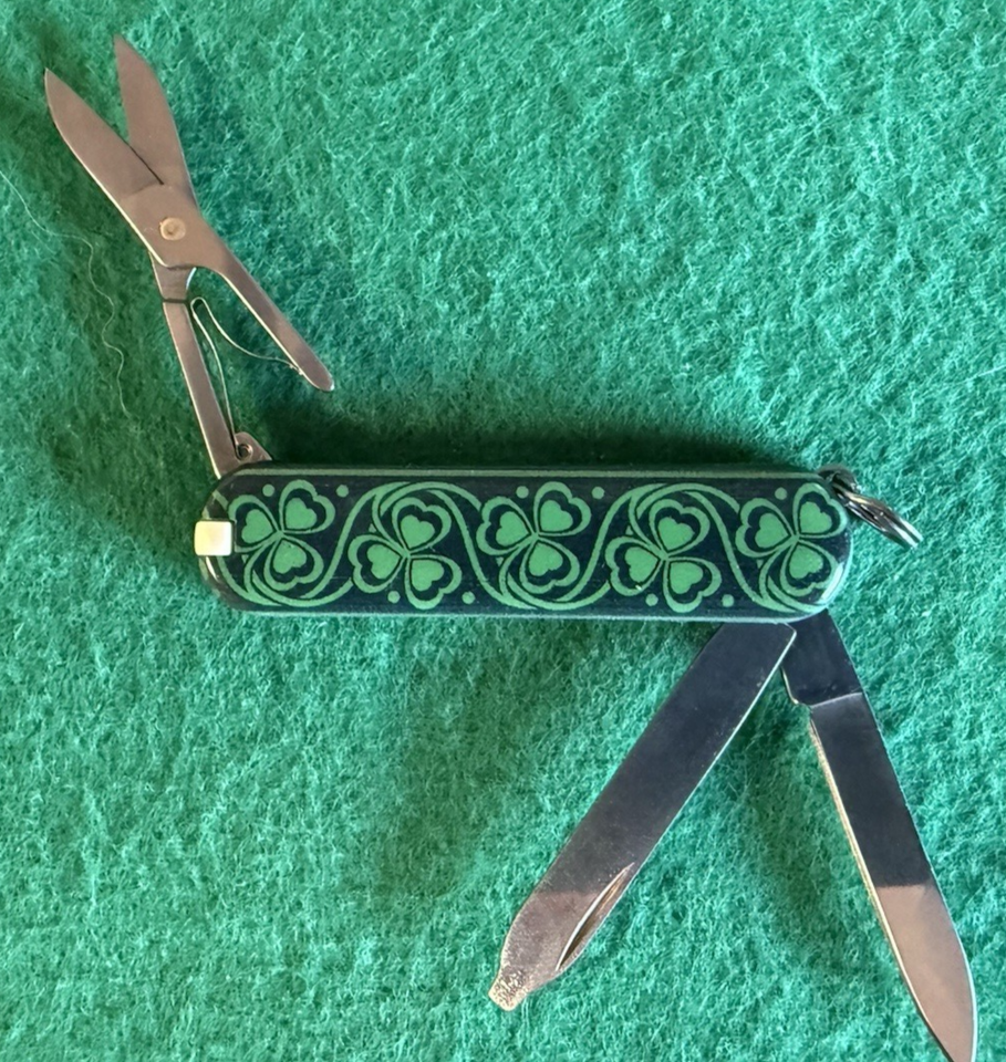 Victorinox 58mm Swiss Army Knife Celtic Irish Shamrock Stocking Stuffer ...