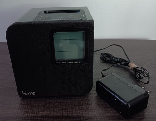 iHome Model iH120B Space Saving Dual Alarm Clock Stereo Speaker Dock ...