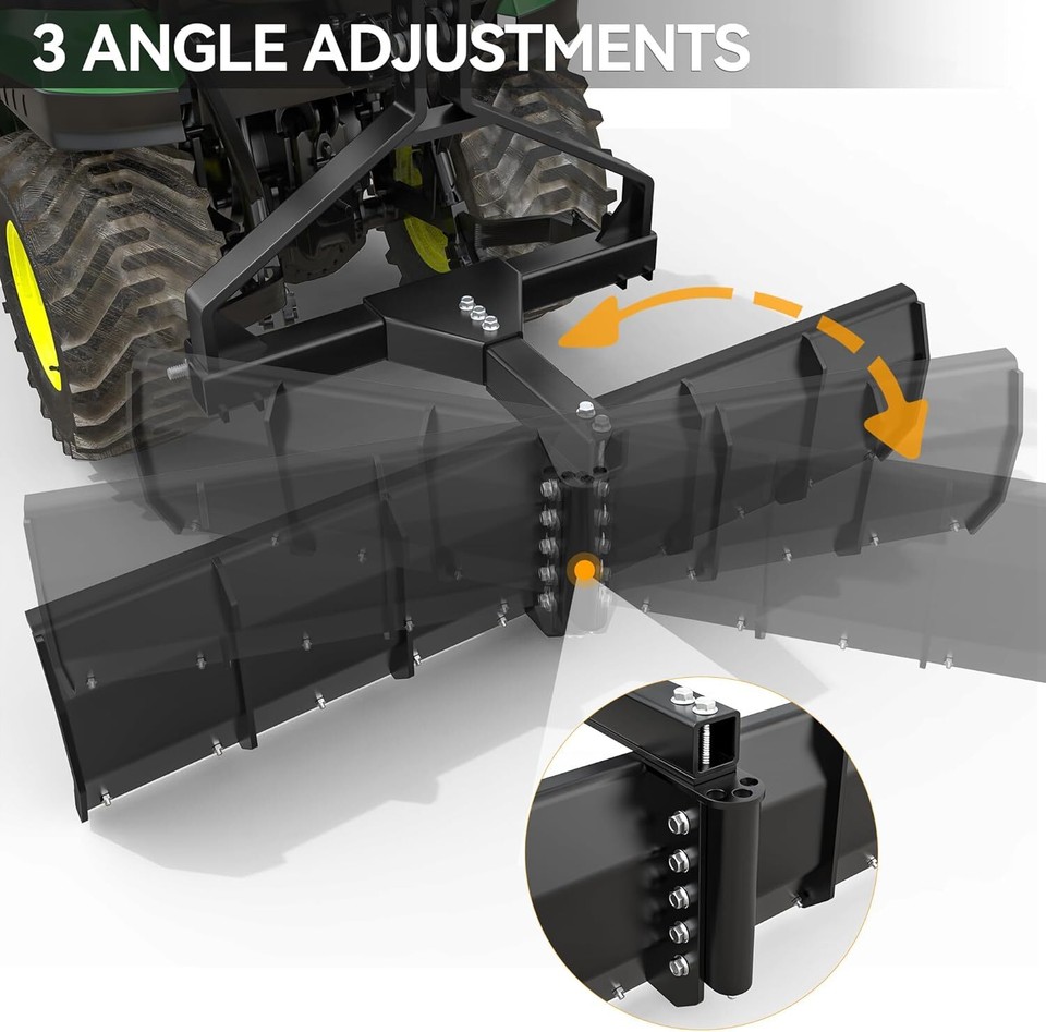 52" Width Working Coverage 3 Point Rear Grading Blade for Cat 0 & Cat 1 ...