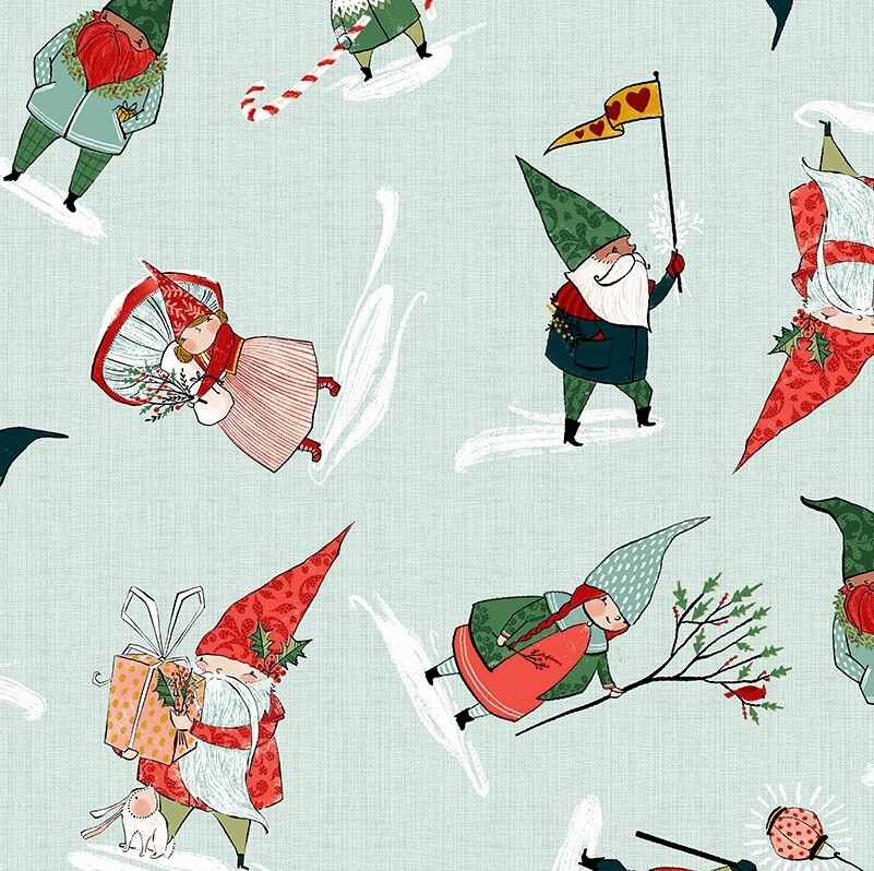 Quilt Kit - Grand Central Quilt - 60" X 78" Enchanted Forest Gnome ...