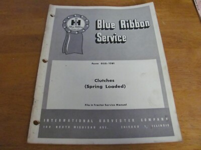 IH International Harvester GSS-1281 Spring Loaded Clutches | eBay