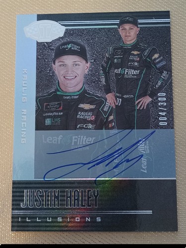 2020 Panini Chronicles - Illusions Autographs #18 Justin Haley /300 (AU ...